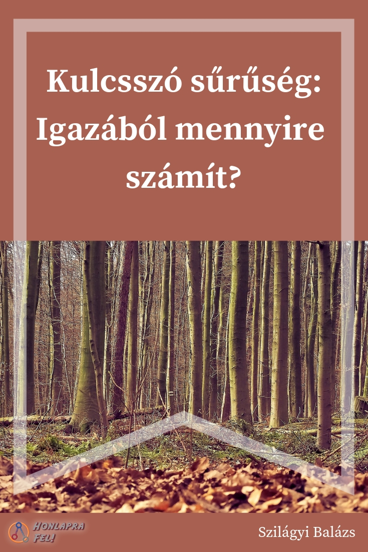 Kulcsszó sűrűség: igazából mennyire számít? - Honlapra Fel!